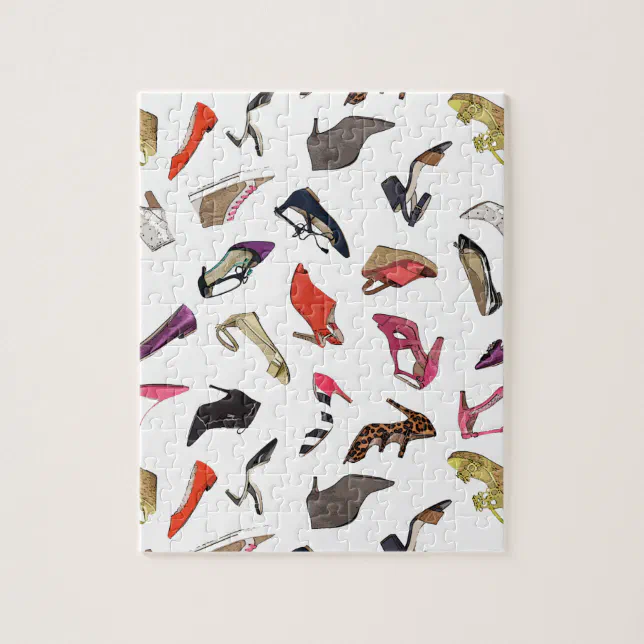 Trendy fashion shoes puzzle | Zazzle