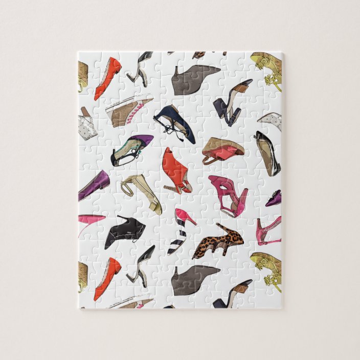 Trendy fashion shoes puzzle | Zazzle.com