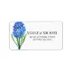 Trendy Flower Blue Hydrangea wedding Label | Zazzle