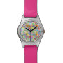 Trendy girls watch with colorful geometric pattern | Zazzle
