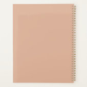 Trendy Girly Pink & Gold Girl Boss Name Planner | Zazzle