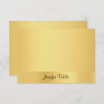 Trendy Gold Handwritten Script Elegant Template | Zazzle