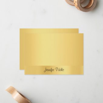 Trendy Gold Handwritten Script Elegant Template | Zazzle