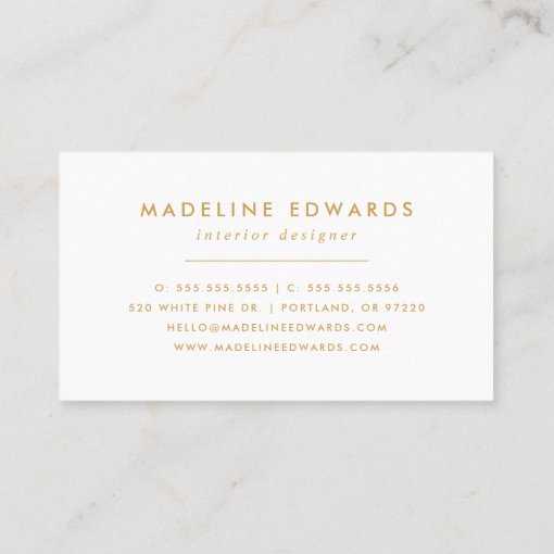 Trendy Gold Honey Tiny Dot Pattern Business Card | Zazzle