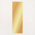 Trendy Gold Look Fitness Modern Elegant Template Yoga Mat | Zazzle