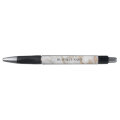 Trendy Gold & White Marble Modern Promotional Pen | Zazzle