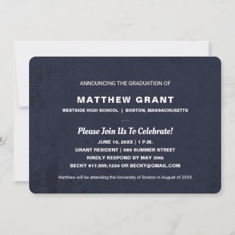 Trendy Graduation Celebration Invitation | Zazzle