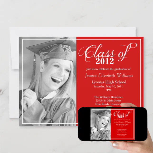 Trendy Graduation Invitation | Zazzle