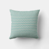 Trendy Jade Green Chevron Stripe Throw Pillow | Zazzle