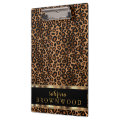 Trendy Leopard Animal Design Clipboard | Zazzle