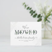 Trendy lettering New Home Moving announcement Postcard | Zazzle