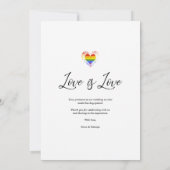 Trendy Many Thanks LGBT Rainbow Pride Heart Photo Thank You Card | Zazzle