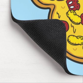 Trendy Mickey | Head-Shaped Pizza Mouse Pad | Zazzle