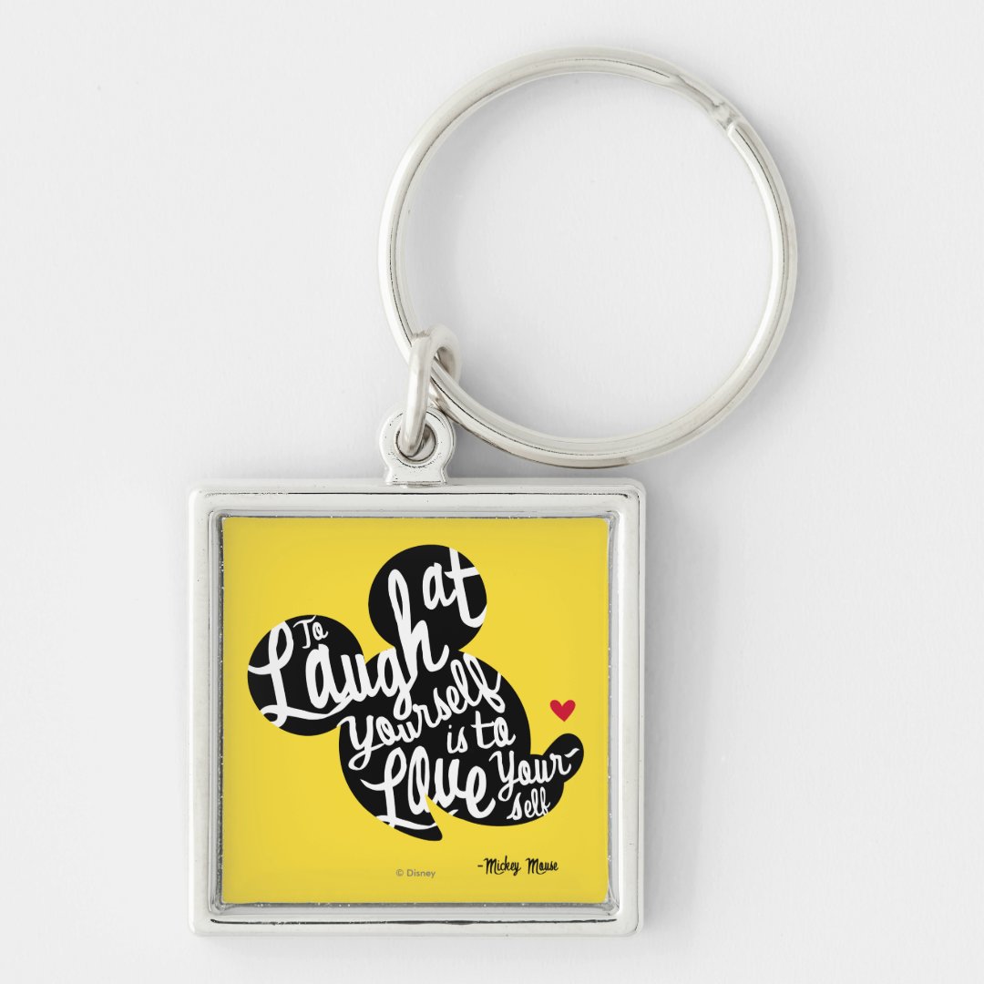 Trendy Mickey | Laugh At Yourself Keychain | Zazzle
