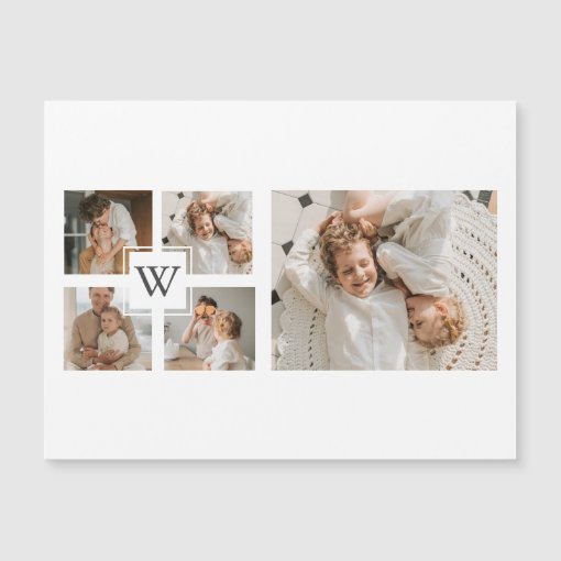 Trendy Minimalist Collage Fathers Photo Daddy Gift | Zazzle