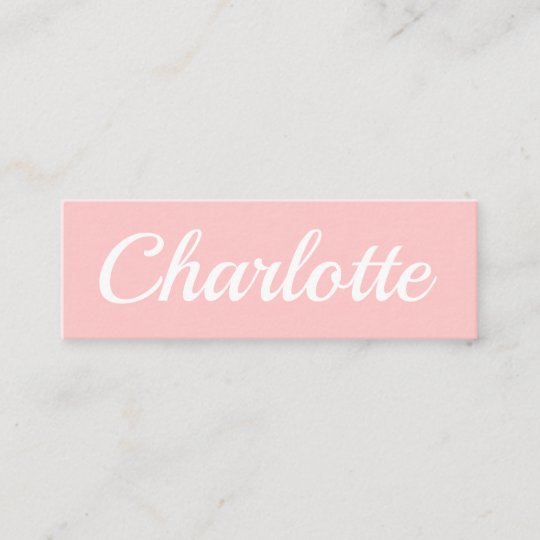 Trendy minimalist modern pastel pink business card | Zazzle.com