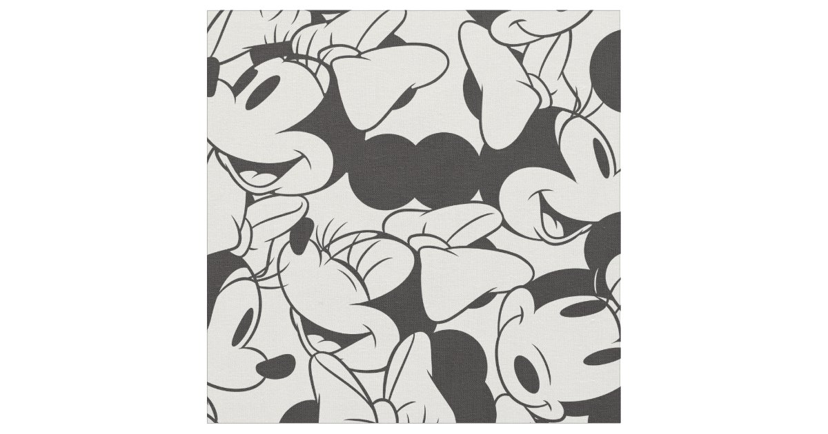Trendy Minnie | Classic Pattern Fabric | Zazzle