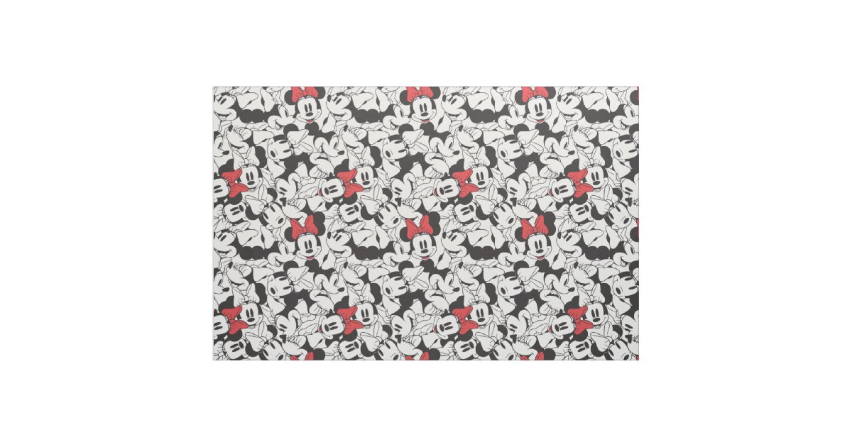 Trendy Minnie | Classic Pattern Fabric | Zazzle
