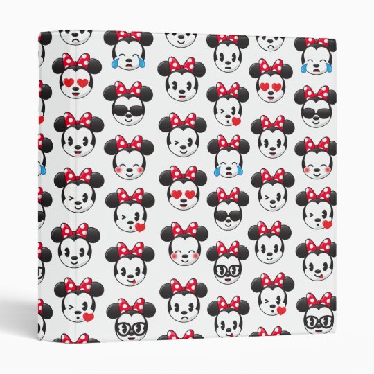 Trendy Minnie | Emoji Pattern Binder | Zazzle.com