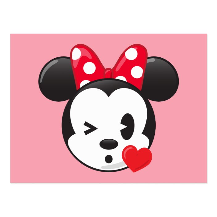 Trendy Minnie | Flirty Emoji Postcard | Zazzle.com