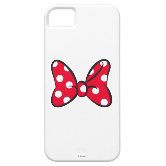Trendy Minnie | Red Polka Dot Bow Case-Mate iPhone Case | Zazzle.com
