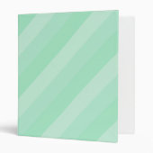 Trendy Mint Green Striped Modern Elegant Template 3 Ring Binder | Zazzle