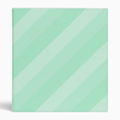 Trendy Mint Green Striped Modern Elegant Template 3 Ring Binder | Zazzle
