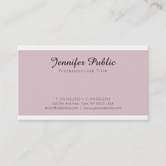 Trendy Modern Clean Classy Creative Design Deluxe Business Card | Zazzle