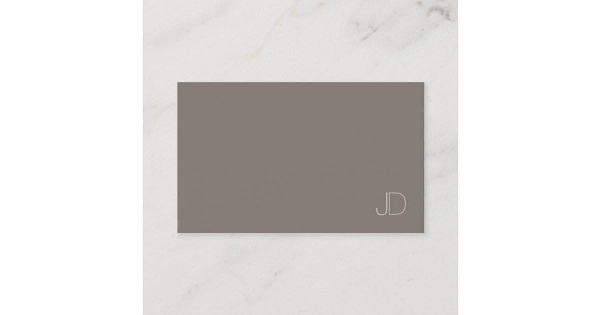 Trendy Modern Elegant Monogram Plain Professional Business Card | Zazzle Trendy Modern Elegant Monogram Plain Professional Business Card | Zazzle
