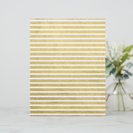 Trendy Modern Gold Stripes Glam Scrapbook Paper | Zazzle