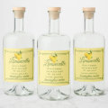 Trendy Modern Limoncello Label For Small Bottle | | Zazzle