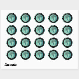 Trendy Modern Love | Personalize Classic Round Sticker | Zazzle