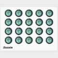 Trendy Modern Love | Personalize Classic Round Sticker | Zazzle