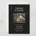 Trendy Modern Photo Booth Wedding Invitation | Zazzle