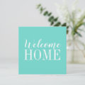 Trendy modern welcome home greeting card | Zazzle