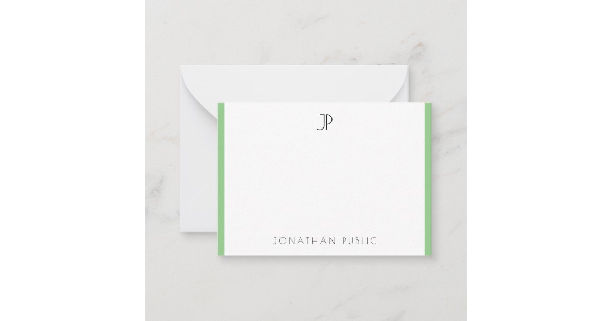 Trendy Monogram Elegant Minimalist Template | Zazzle