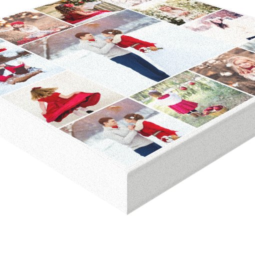 Trendy Multi Photo Collage Canvas Print | Zazzle