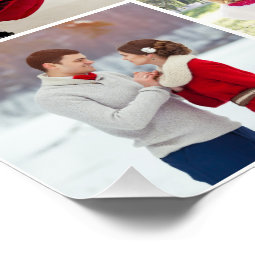 Trendy Multi Photo Collage Poster | Zazzle