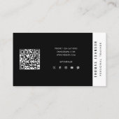 Trendy Personal Trainer Fitness Photo QR Code Business Card | Zazzle