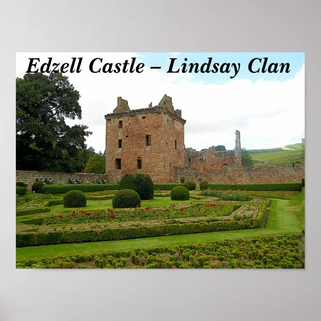 Trendy Photo Clan Lindsay Edzell Castle, Scotland Poster | Zazzle
