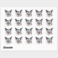 Trendy Pig Square Sticker | Zazzle