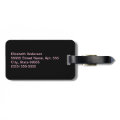 Trendy Pink And Black Leopard Hot Pink Ribbon Luggage Tag | Zazzle