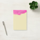 Trendy Pink Watercolor Paint Splatter Post-it Notes | Zazzle