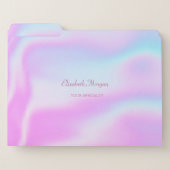 Trendy Rainbow Holographic File Folder | Zazzle