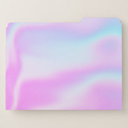 Trendy Rainbow Holographic File Folder | Zazzle