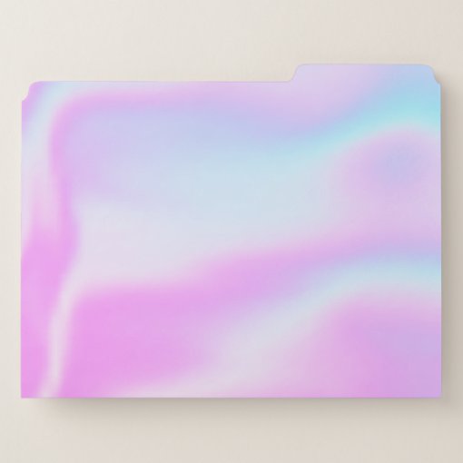 Trendy Rainbow Holographic File Folder | Zazzle