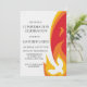 Trendy Red Yellow Dove Fire Confirmation Invitation | Zazzle