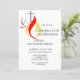Trendy Red Yellow Dove Fire Confirmation Invitation | Zazzle