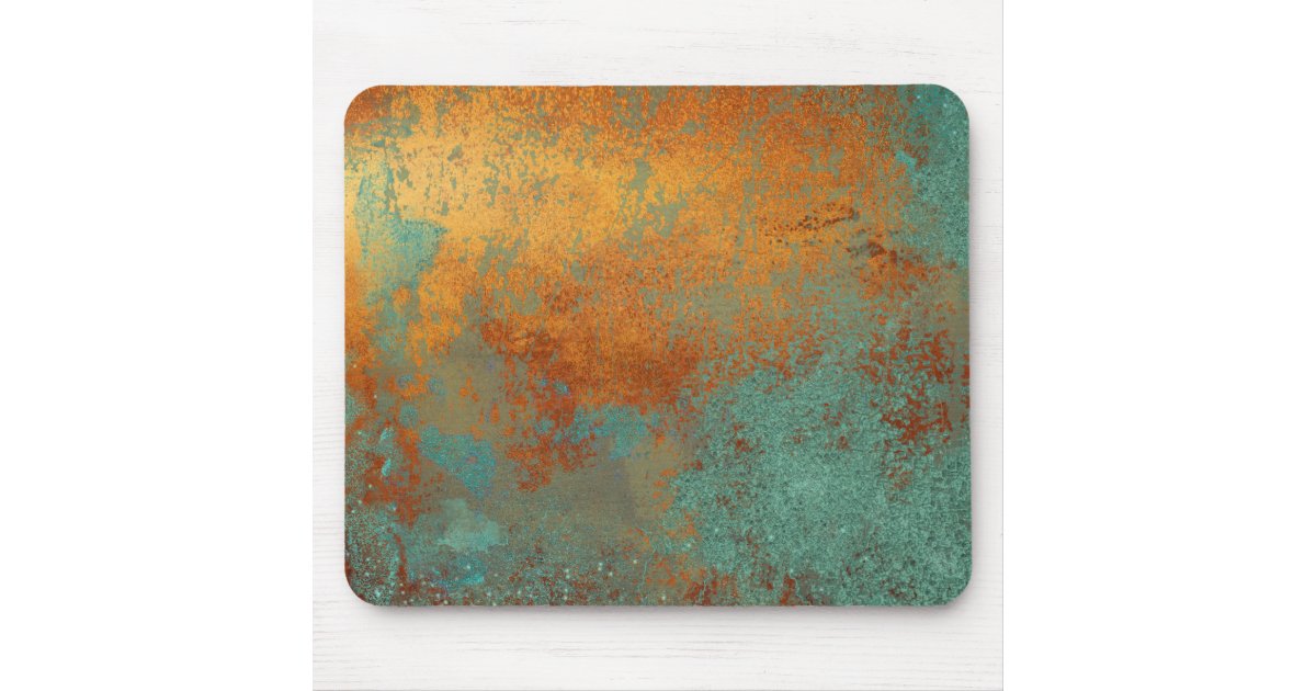 Trendy Rich Copper Patina Metallic Mouse Pad | Zazzle.com