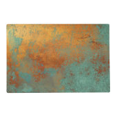 Trendy Rich Copper Patina Metallic Placemat | Zazzle